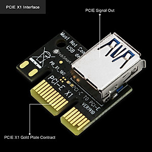 FebSmart GPU Riser for Ethereum Mining Rigs, PCIE Risers for ETH Mining Rigs, GPU Extension Cable, PCIE Extension Cable, PCIE X16 Riser, VER006C PCIE Riser, VER006C GPU Riser (Black-6PCS)