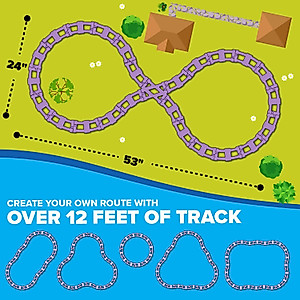 Electric Train Set-Toddler Train Toy Figures & Playsets for Age 2-10Year Old Boy Toy Trains, Kids Toy Train Sets for Boys&Girls, Mini Engine Steam Train Model Train (107 Pieces)