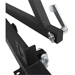 JEPFHYKE Rear Bumper with Tire Carrier & D-Ring Fits YJ & TJ (Black, Iron Steel)