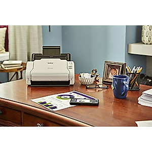 Brother Wireless High-Speed Desktop Document Scanner, ADS-2700W, Touchscreen LCD, Duplex Scanning (Renewed)