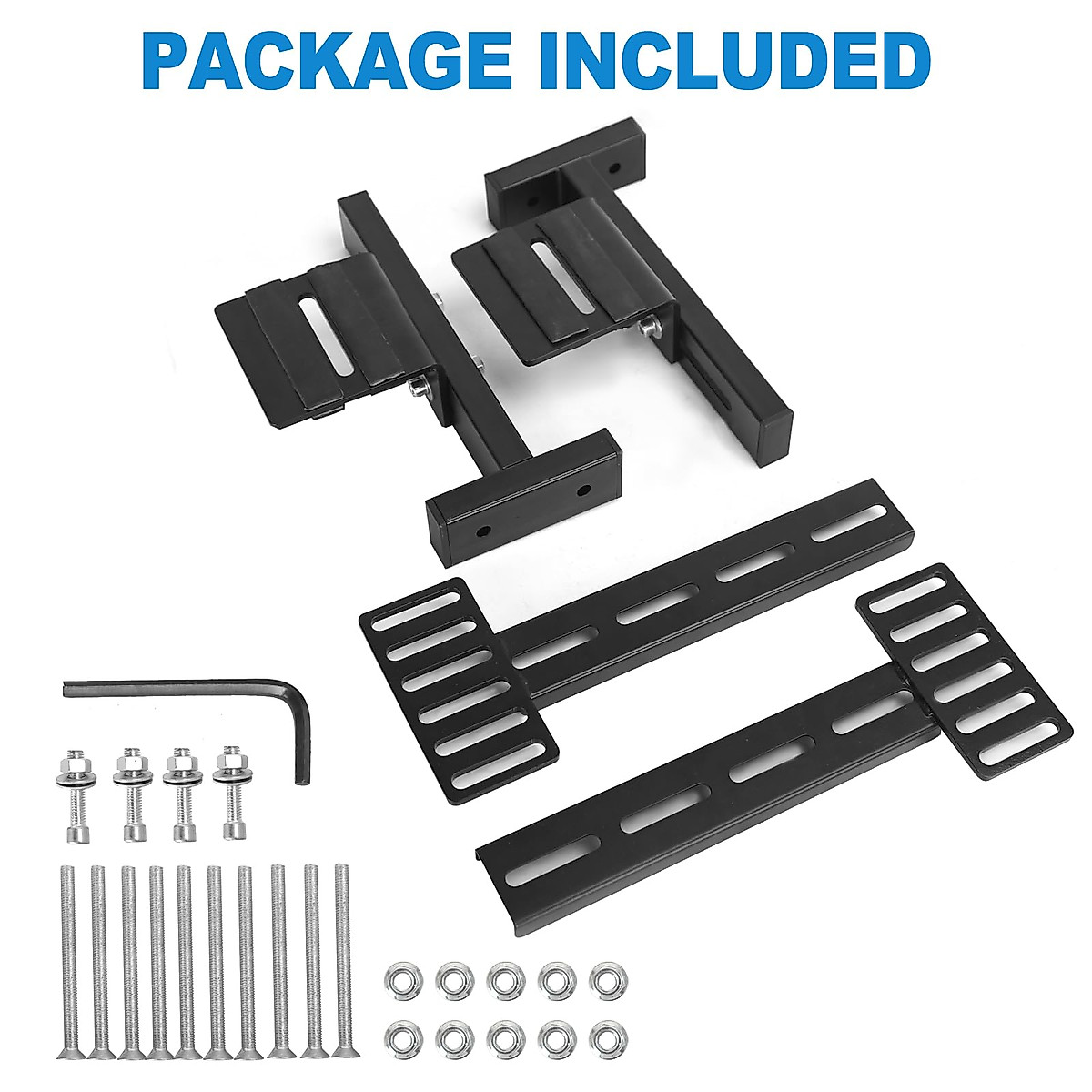 Sidasu Adjustable Headboard Brackets, Headboard Brackets for Metal Bed Frame Black Bed Headboard Wall Mounting Brackets Headboard Kit for Adjustable Bed