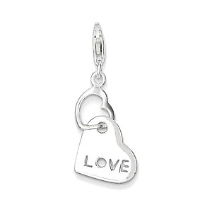 Sterling Silver Heart Love Charm