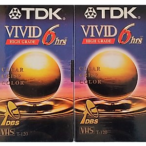 TDK Vivid High Grade VHS, 2 Pack
