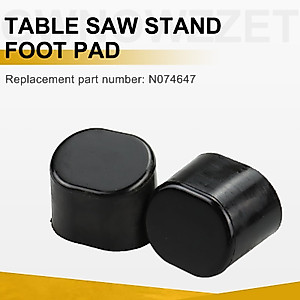 N074647 Table Saw Stand Foot Rubber Pad Replacement for Dewalt DWX723 DWX724 DWX725 Series Miter Saw Stand (Blcak,4 pcs)
