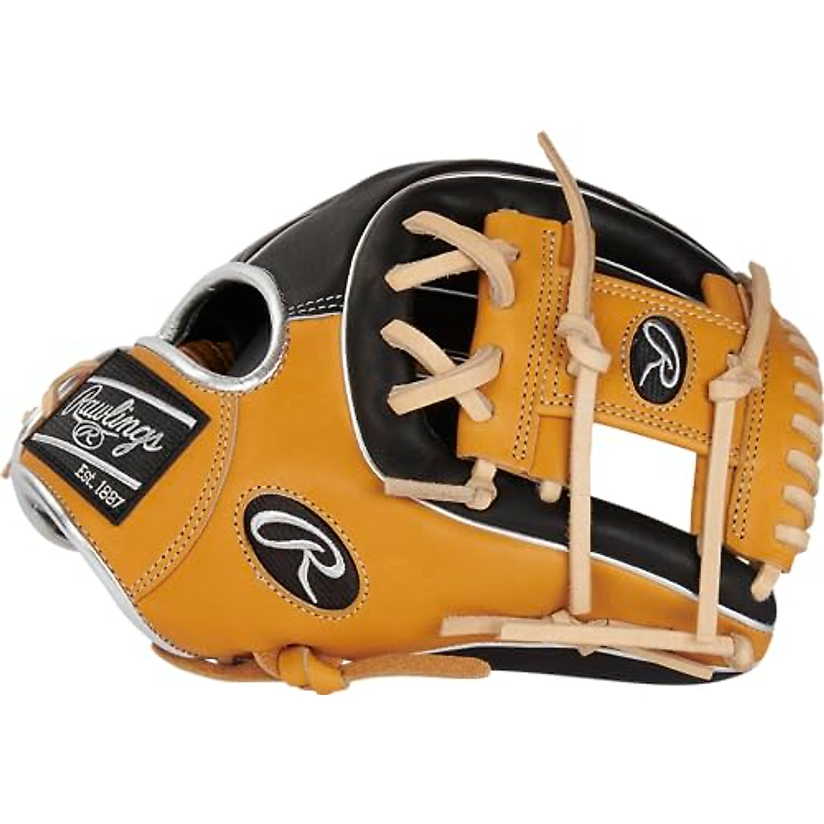 Rawlings | HEART OF THE HIDE R2G Baseball Glove | Right Hand Throw | 11.5" - Pro I-Web | Black/Tan