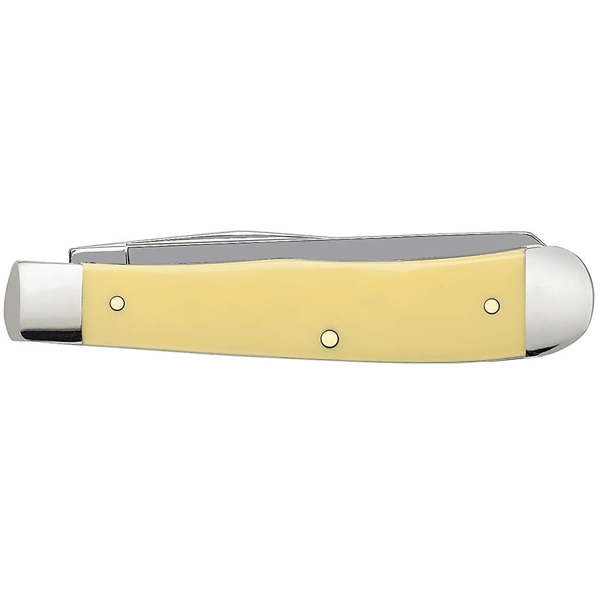 Case XX WR Pocket Knife Yellow Synthetic Trapper Item #80161 - (4254 SS) - Length Closed: 4 1/8 Inches