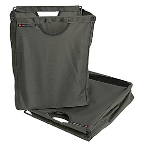 ADK Packbasket (Charcoal Grey) Multifunctional Durable Structured Tote / Reusable Shopping Bag That Folds Flat / Holds 30 lbs.