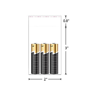Clear Self Adhesive Cellophane Bags 2x3" Self Stick Cello Baggies 200pcs OPP Poly Glassine Bags 2mil for Seeds Battery Coins Beads Earrings Clip Broken Diamond