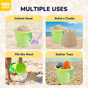 TOY Life Beach Toys for Toddler 1-3 Sand Toys for Kids Beach Toys for Kids Ages 4-8 Sandbox Toys Dump Truck Toy Beach Toys for Kids Ages 8-12 Sand Bucket and Shovel for Kids Sandbox Toys