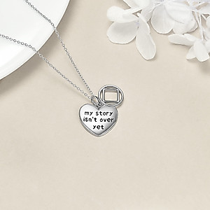 YAFEINI NA Gift Necklace Sterling Silver Narcotics Anonymous Recovery Symbol Necklace NA Sobriety Pendant Jewelry for Women Gift