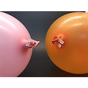 iFlyMars 101 Pieces of Clear Plastic H Shape Balloon Clips Tie for Sealing,Wedding Party Christmas Birthday Decoration