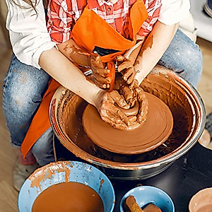 Deouss 5 lbs Low Fire Pottery Clay for Sculpting, Beginners, and Advance- Terra Cotta, Cone 06. Earthware Potters Throwing Clay. Ideal for Wheel Throwing, Hand Building, Firing and More