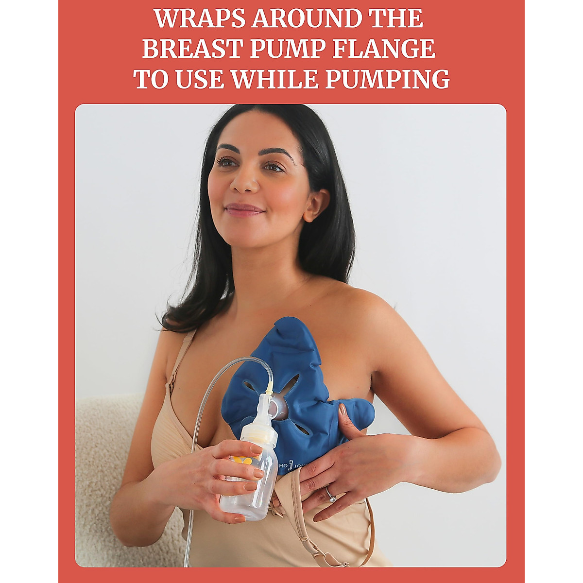 Breast Heating Pad & Cooling Gel Packs (x2) | Ice & Heat Therapy for Breastfeeding, Post Surgery Recovery, Mastectomy, Augmentation, Reduction | Hot & Cold