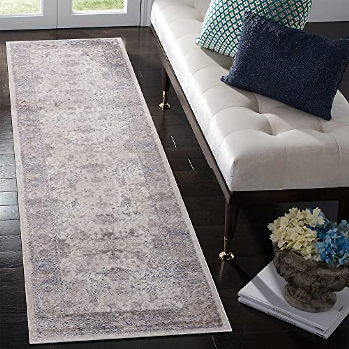 NAAR PAYAS Collection 2x8 Brown/Beige/Modern Abstract Non-Shedding Living Room Bedroom Dining Home Office Stylish and Stain Resistant Area Rug