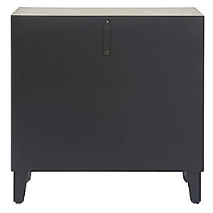 Amazon Brand – Stone & Beam Chevron Bar Cabinet, Light Gray Wood