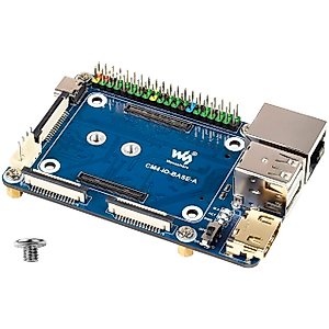 Bicool Mini Base Board (A) for Raspberry Pi Compute Module 4 Lite/eMMC Series Module,with Standard CM4 Socket and 40PIN GPIO Header Onboard Multiple Connectors CSI/DSI/FAN/HDMI/USB/RJ45, etc.