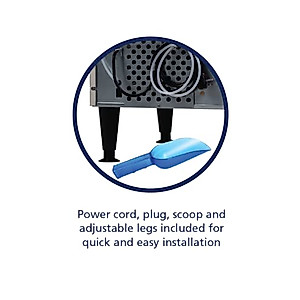 Scotsman CU0415MA-1 Essential Ice Cube-Style Ice Maker with Bin, Stainless Steel, 115-Volts, Gray Stainless Steel