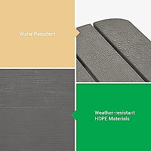 SANLUCE Adirondack Chairs Weather Resistant for Patio Garden, Backyard, Patio and Indoors, Charcoal