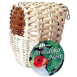 Prevue Parakeet All Natural Fiber Covered Bamboo Nest