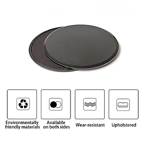 QUANXILXU 2 Pcs Core Workout Sliders Double Side Usage Strength Sliders Wear Resistant Exercise Gliding Discs for Home, Carpet Hardwood Floors Yoga, Pilates