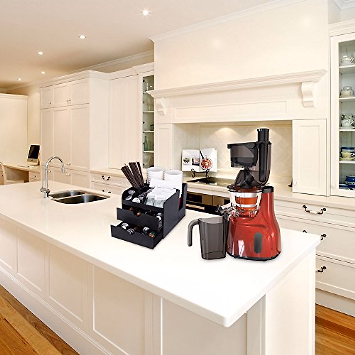 Vencer Coffee Condiment and Accessories Caddy Organizer,Black VCO-002