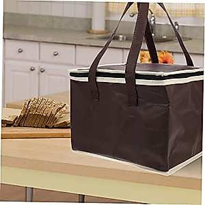 GRADENEVE Aluminum Insulation Food Shopping for Groceries Portable Cake Storage Little Pizza Carrying Pizza Reusable Grocery Non-woven Fabric Coffee