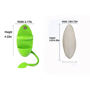 OSWINMART Cuttlefish Bone with Holder (1+2) Sets for Birds Handcraft Polish Cuttlebones Treat Feeder Food Basket for Fruit Vegetable Grain Wheat Stick Holder Suit Small to Regular Size Birds