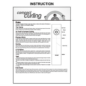 Tabletop Curling Game and Family Fun Board Games Shuffleboard Pucks with 8 Rolllers Gifts for Kids and Adults Travel Compact Storage