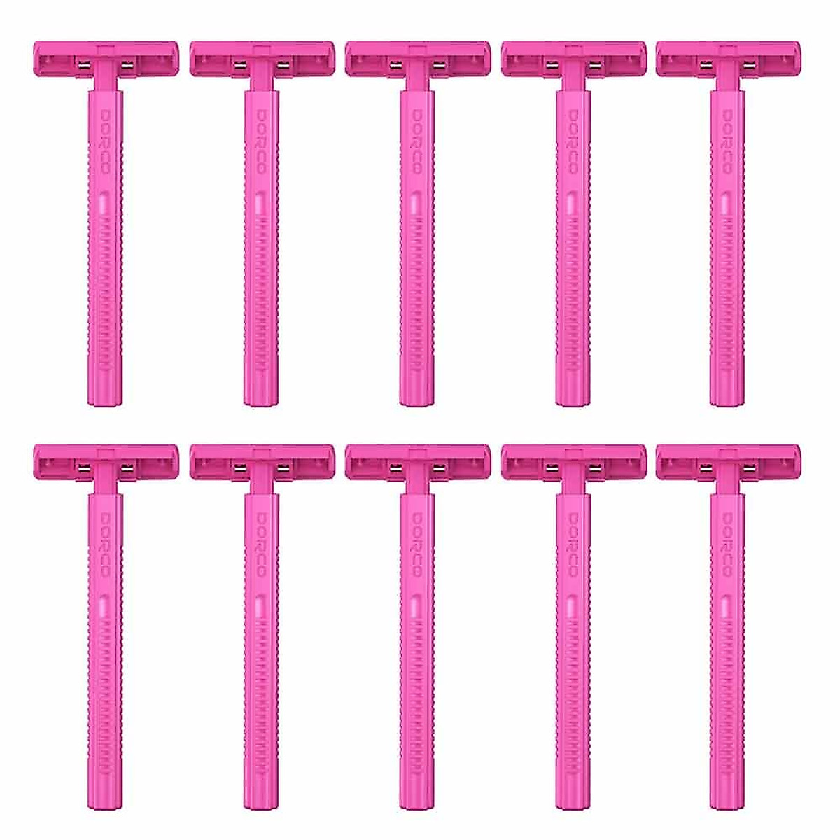 10 Disposable Razors Twin Blade Shaving Women Hair Removal Trimmer Shaver Pink