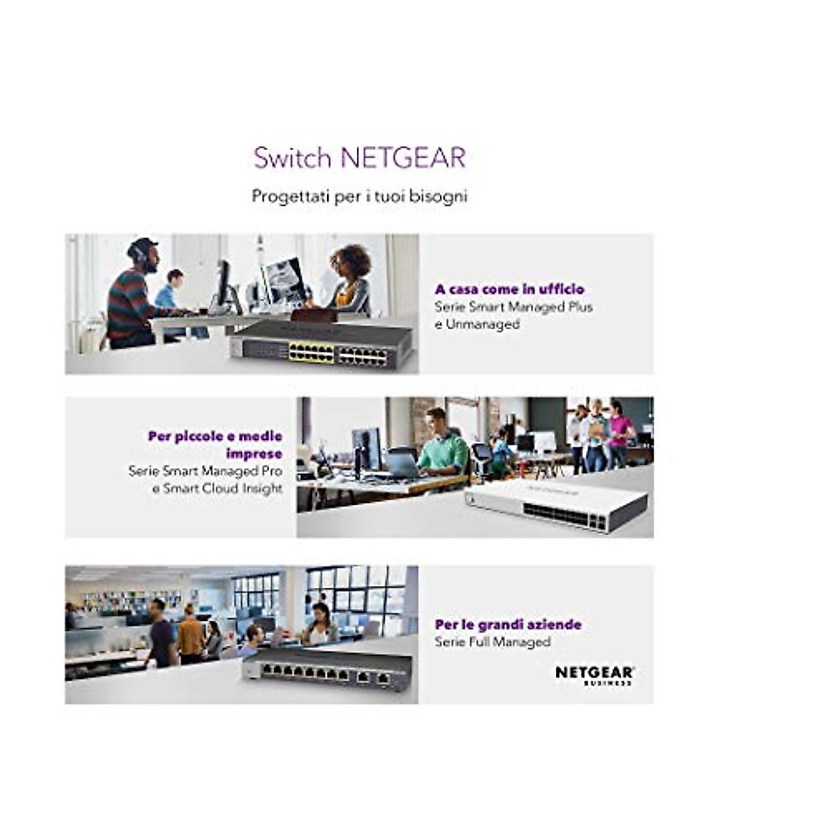 NETGEAR 8-Port Gigabit Ethernet PoE Network Switch, Hub, Internet Splitter (GS108LP) - with 8 x PoE+ @ 60W Upgradeable, Desktop/Rackmount, and ProSAFE Lifetime Protection