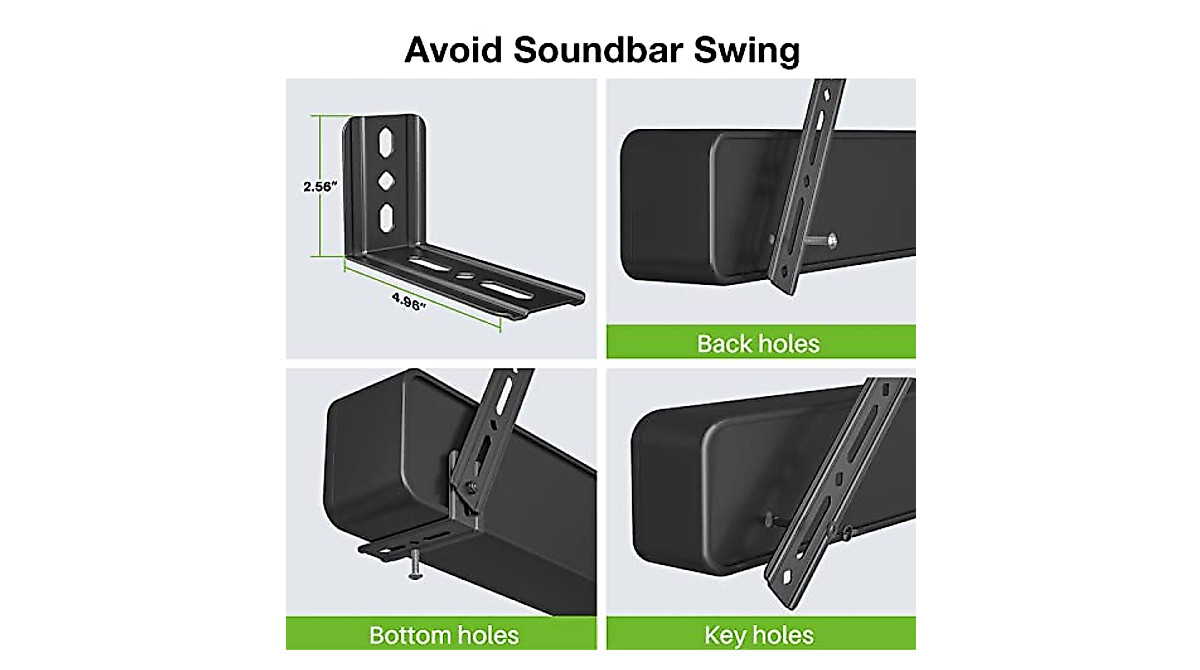 USX MOUNT Sound Bar Mount - Adjustable, Universal, Easy Install