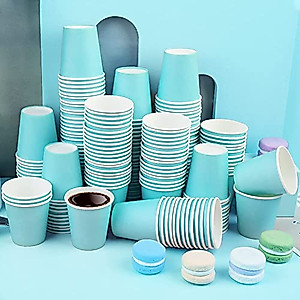 100 Pack 3oz Small Snack Paper Cups For Juice,Candy, Disposable Moushwash Cups for Water, Ideal for Party Bathroom and Office