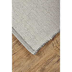 Feizy Rugs - Bashia Flatweave Wool Area Rug - Ivory/Gray - 8ft x 10ft