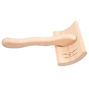 Chris Christensen Mark VI Curved Slicker Dog Brush, Groom Like a Professinal, Stainless Steel Pins, Lightweight Beech Wood Body, Ground and Polished Tips, Medium