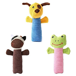 Ozeau Stuffed Doll Shape Pet Toy for Chewing Teeth Cleaning Dog Toy Training Interactive Bite Resistant for Aggressive Chewer