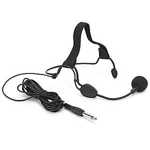 SYH&AQYE Microphone Headset, 6.35MM Connector Jack Headset Microphone with Ear Straps, Flexible Wired Boom, Anti Noise Microphone for WH20TQG Musical Instruments Guitar Drum Audio Mixer