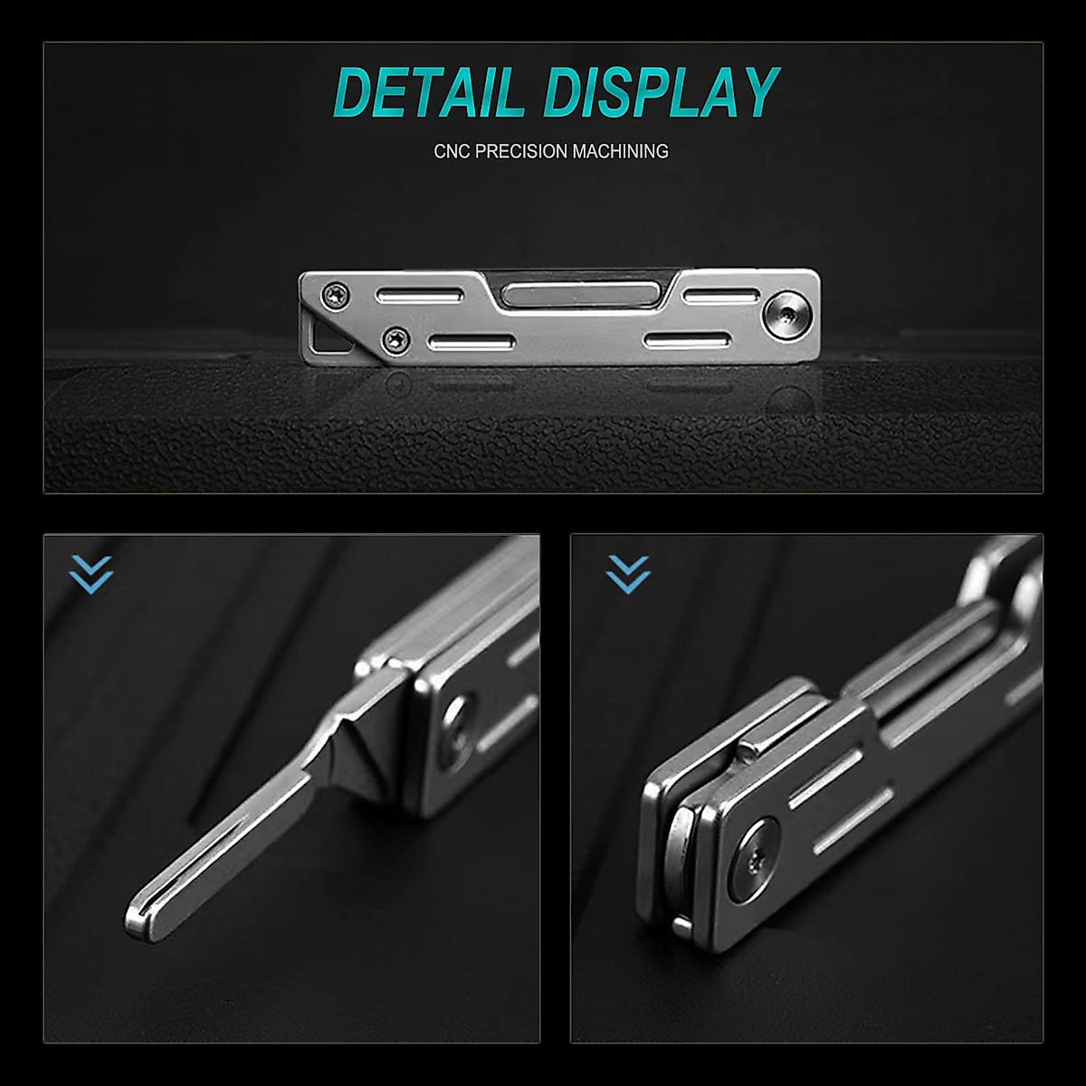 VIFUNCO Folding Scalpel Knife, Pocket Knife for Men, Small Keychain Knife, Folding Razor Knives with 10pcs #24 Replaceable Blades, EDC Utility knife, Surgical Knives for Outdoor Skinning