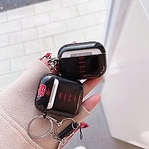 with Red Cloud Lanyard Keychain AirPod Pro 2nd Generation Case（2022 Release） Personalised Anime and Unique IMD Process TPU Soft AirPod Pro 2nd Case