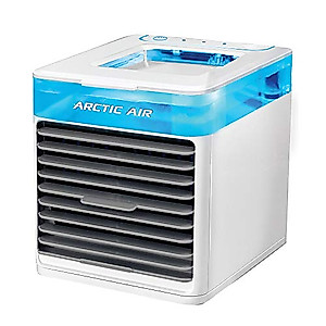 Arctic Air Pure Chill Evaporative Air Cooler By Ontel - Powerful 3-Speed Personal Space Cooler, Quiet, Lightweight And Portable For Bedroom, Office, Living Room & More