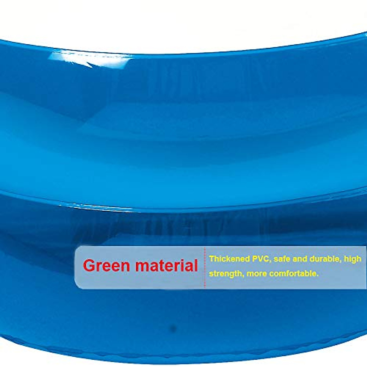 Inflatable Swimming Pool Outdoor Lawn Ground Rectangular Swimming Pool for Kids or Adults (Max 120x72x20±3 Inch)