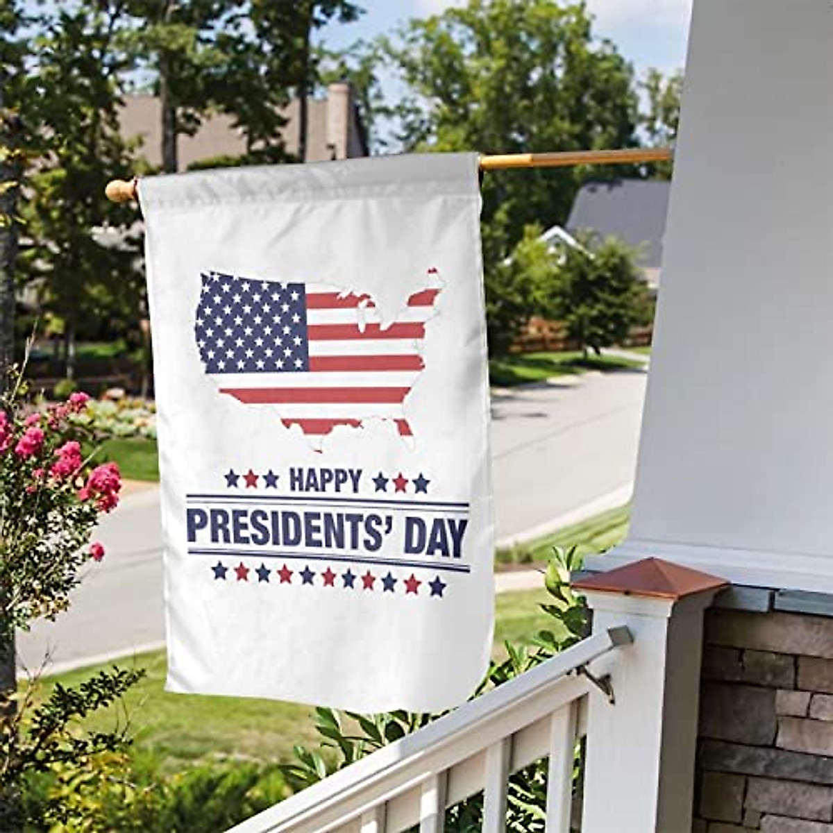 Happy President'S Day Garden Flag Double Sided House Yard Flags For Home Wedding Party Holiday Decor