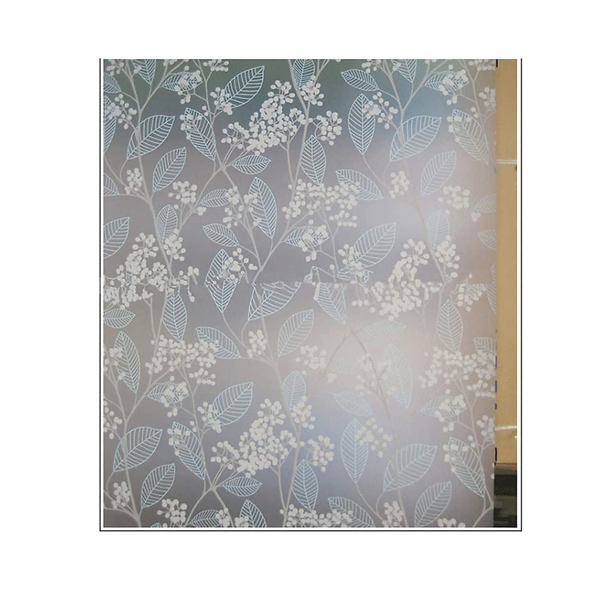 YUTR Decorative Privacy Window Film, No Glue Decor Static Cling Glass Sticker, Anti-UV Window Tint for Living Bath Room/Kitchen/Front Door or Office