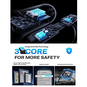 LISEN 90W iPhone 15 Car Charger, 45WPD+QC3.0 Fast Charging Cigarette Lighter USB Charger with 2-IN-1 Type C/Lightning Coiled Cable 5FT, Certified USB C Car Charger for iPhone 15 Pro Max 14/Samsung S23