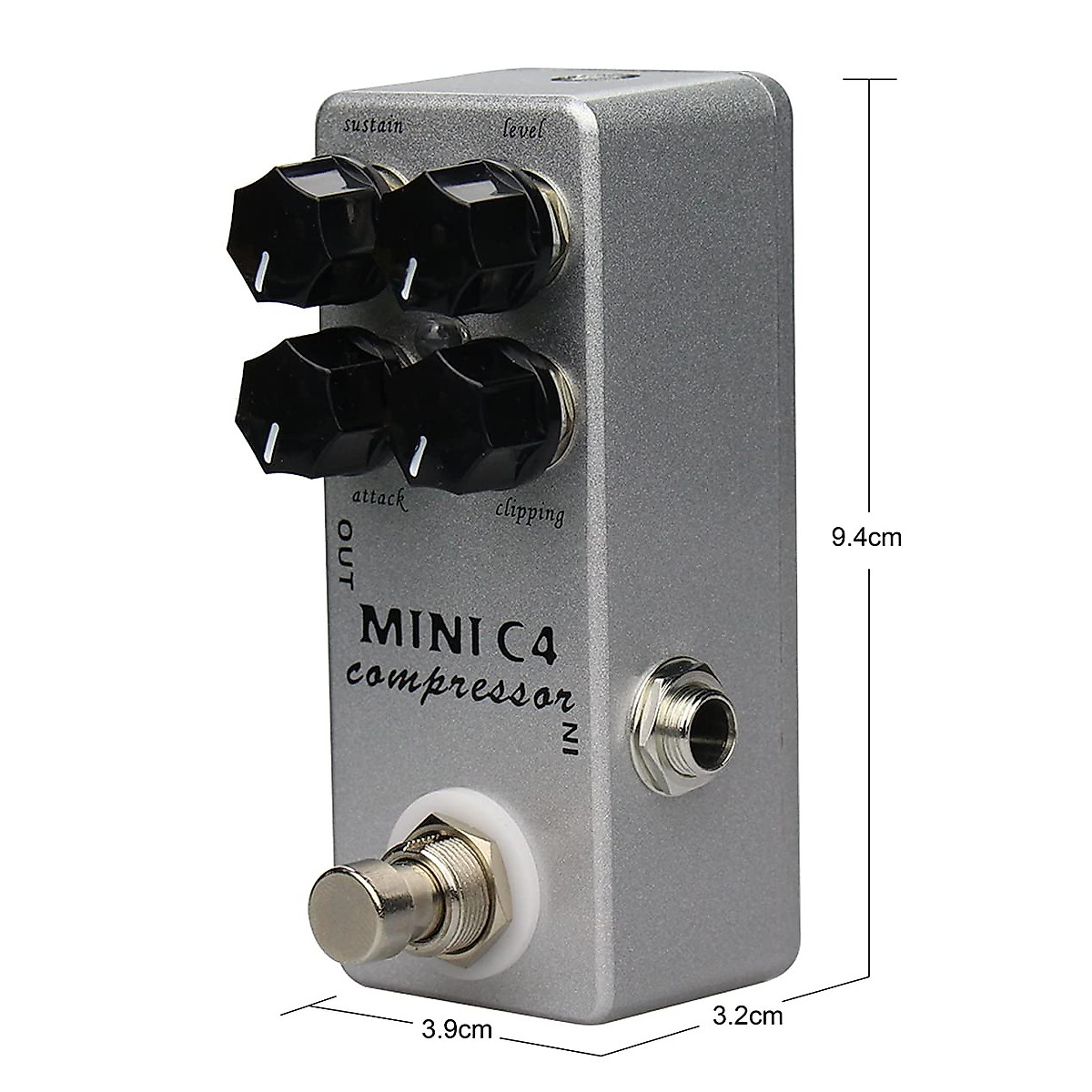 MOSKYAudio Mini C4 Compressor Guitar Effect Pedal Metal Shell Pedal Effects True Bypass