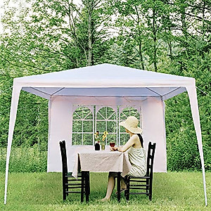 3 x 3m 4 Sides Portable Home Use Waterproof Tent with Spiral Tubes
