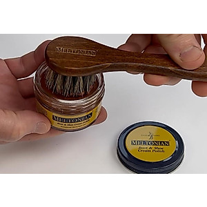 Meltonian Cream Shoe Polish - Natural Wax & Oils- Brown & Black Shoe Polish for Leather - Restores & Protects, 60+ Colors, Cleaner