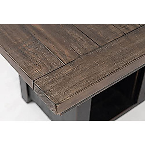 Jofran Madison County Storage Extension Dining Table, 72', Vintage Black