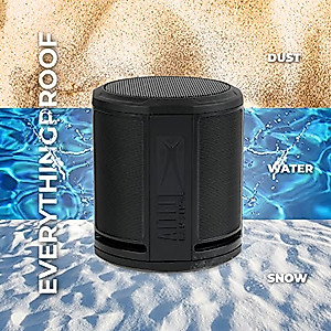 Altec Lansing HydraMicro - Waterproof Bluetooth Speaker, Lightweight & Portable Speaker for Travel & Outdoor Use, Black