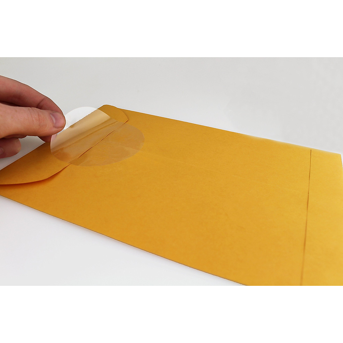 ChromaLabel 3 Inch Clear Round Wafer Seals, 250 Labels per Roll