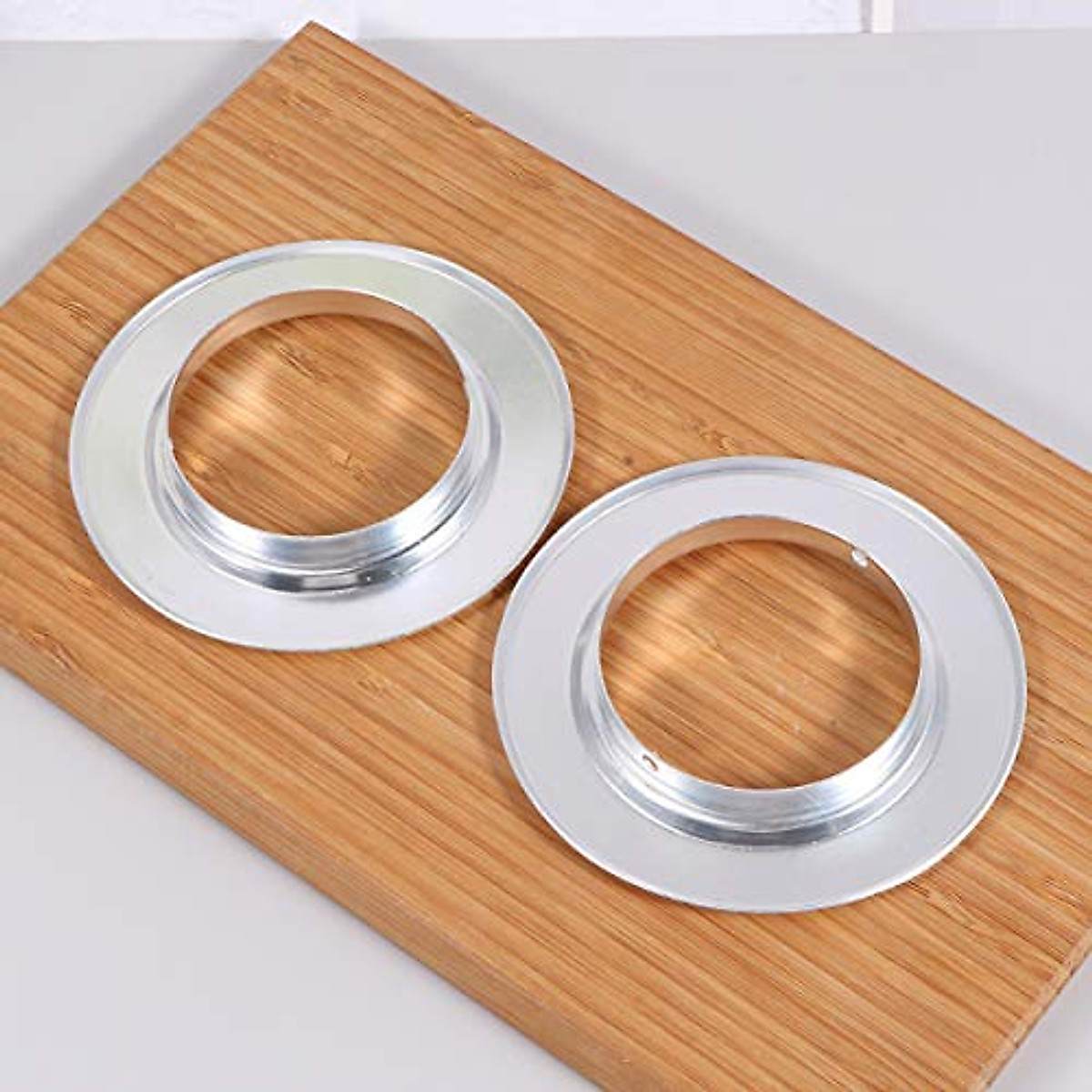 Baluue Bird Incubator Supplies Wooden Bird Nest Anti Bite Ring, ing Box Accessory, Birds Breeding Box Ring, Parrot Bird Hatchery Breeding Box Ring, 85mm (Silver)